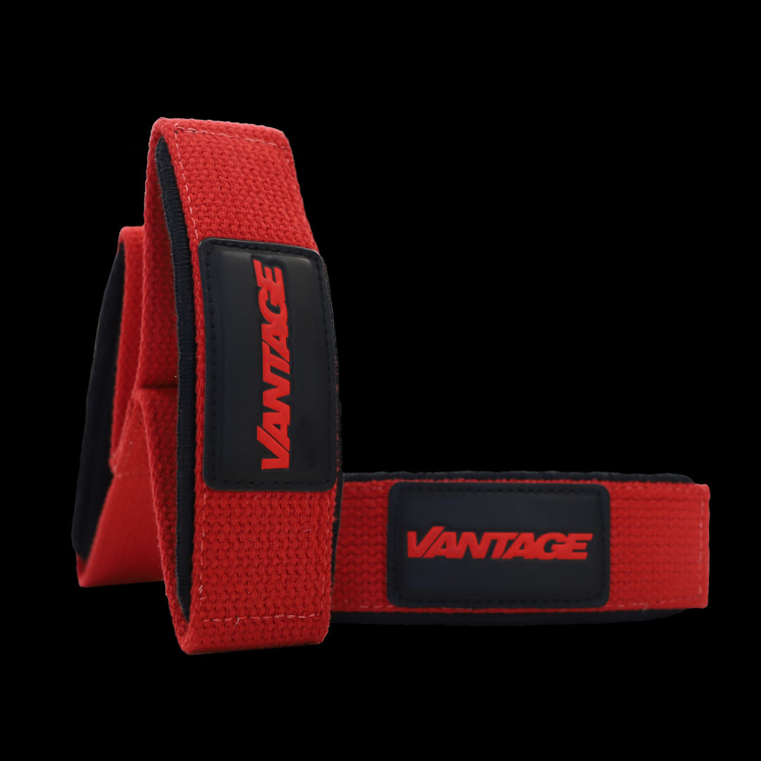 Double Loop Lifting Straps Red – Vantage Strength