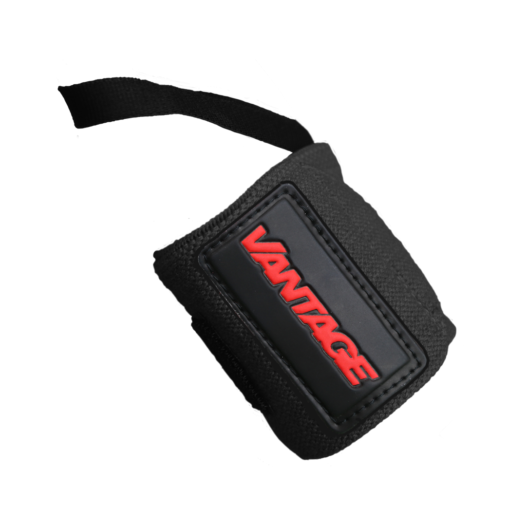 Wrist Wraps With Thumb Loop Black – Vantage Strength